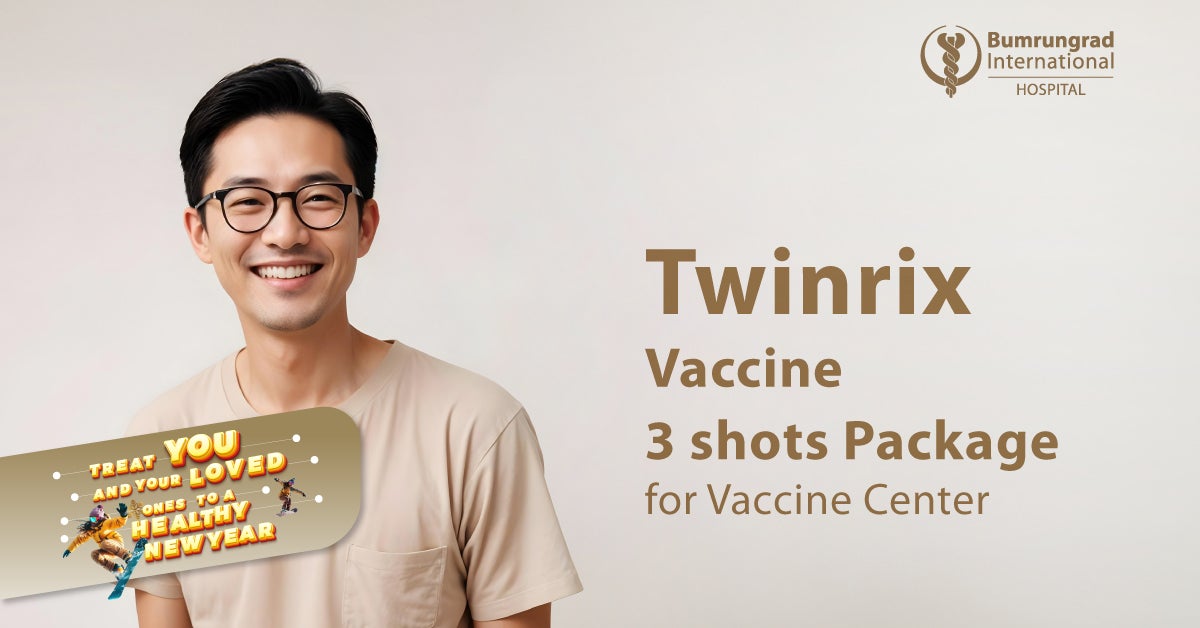 แพ็กเกจวัคซีน วัคซีน Twinrix (ป้องกันโรคไวรัสตับอักเสบเอ และบี) สำหรับ Vaccine Center